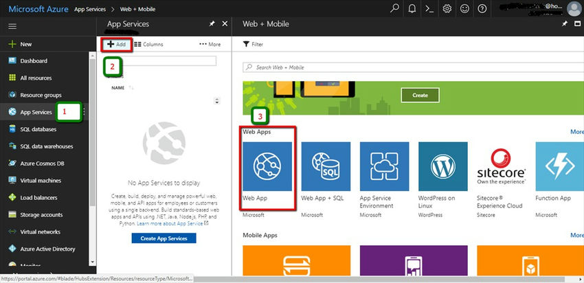 Create, Clone, Browse, Restart, Stop And Delete Web App In Azure